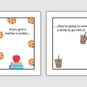 If You Give a Teacher a Cookie Digital Download Teacher Appreciation ...
