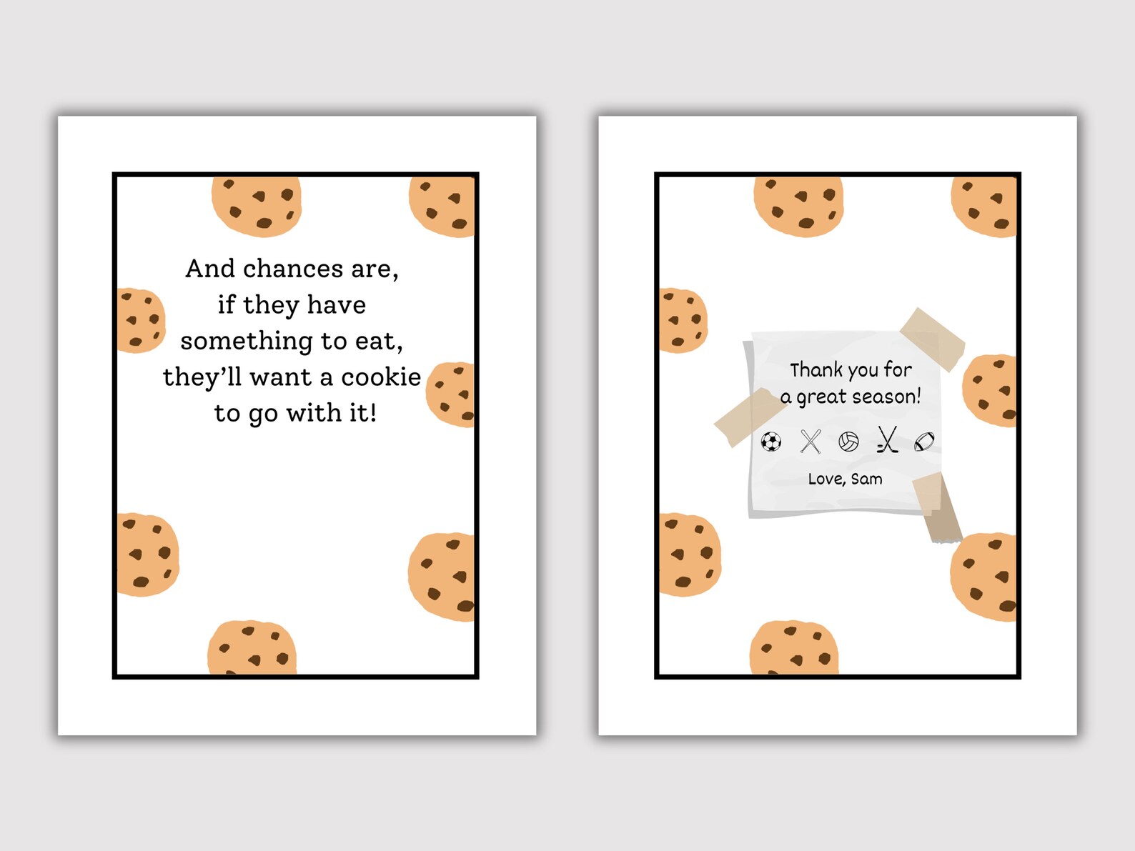 If You Give a Coach a Cookie Digital Download Coach Appreciation Gift ...