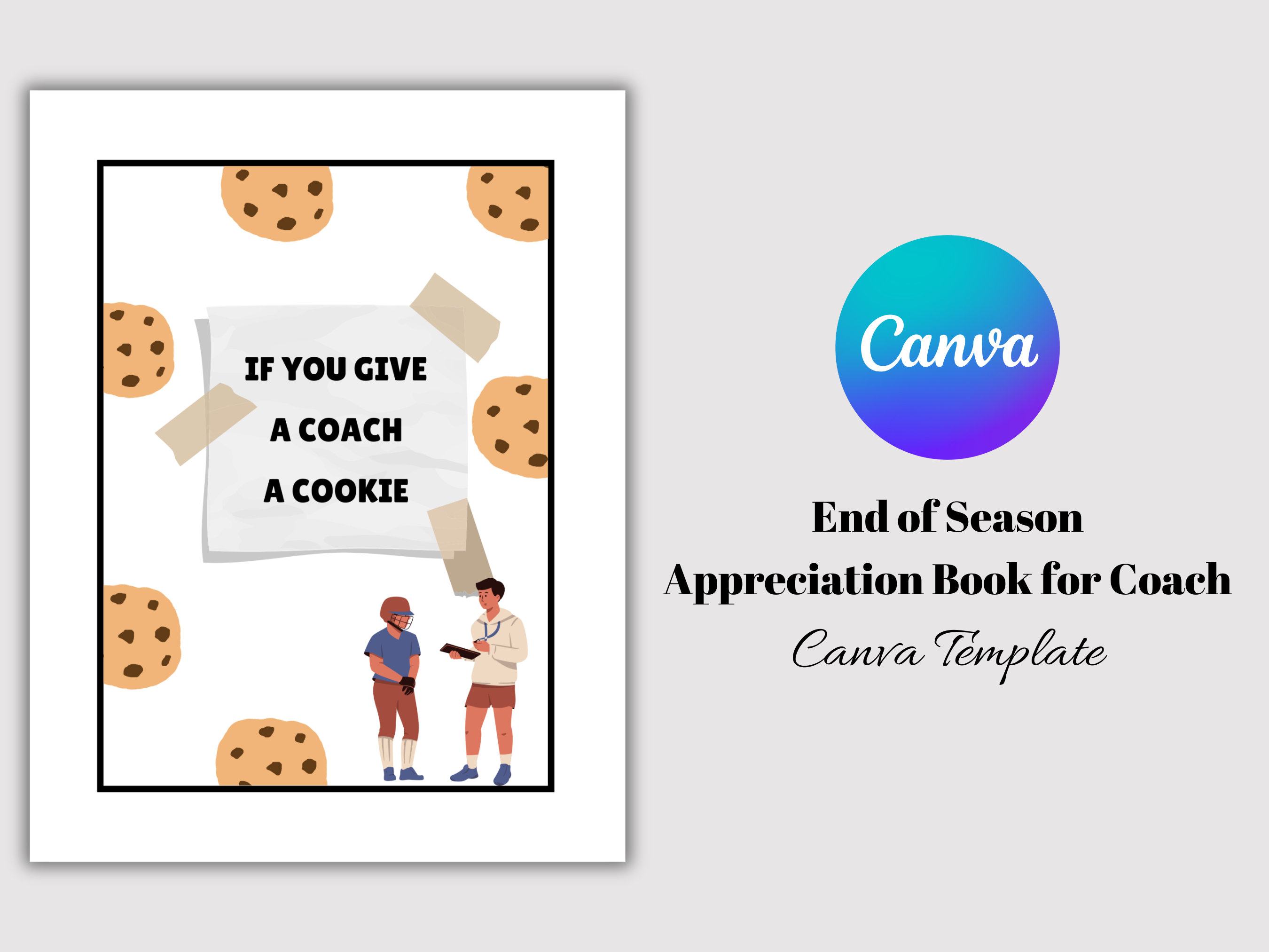 If You Give a Coach a Cookie Digital Download Coach Appreciation Gift ...