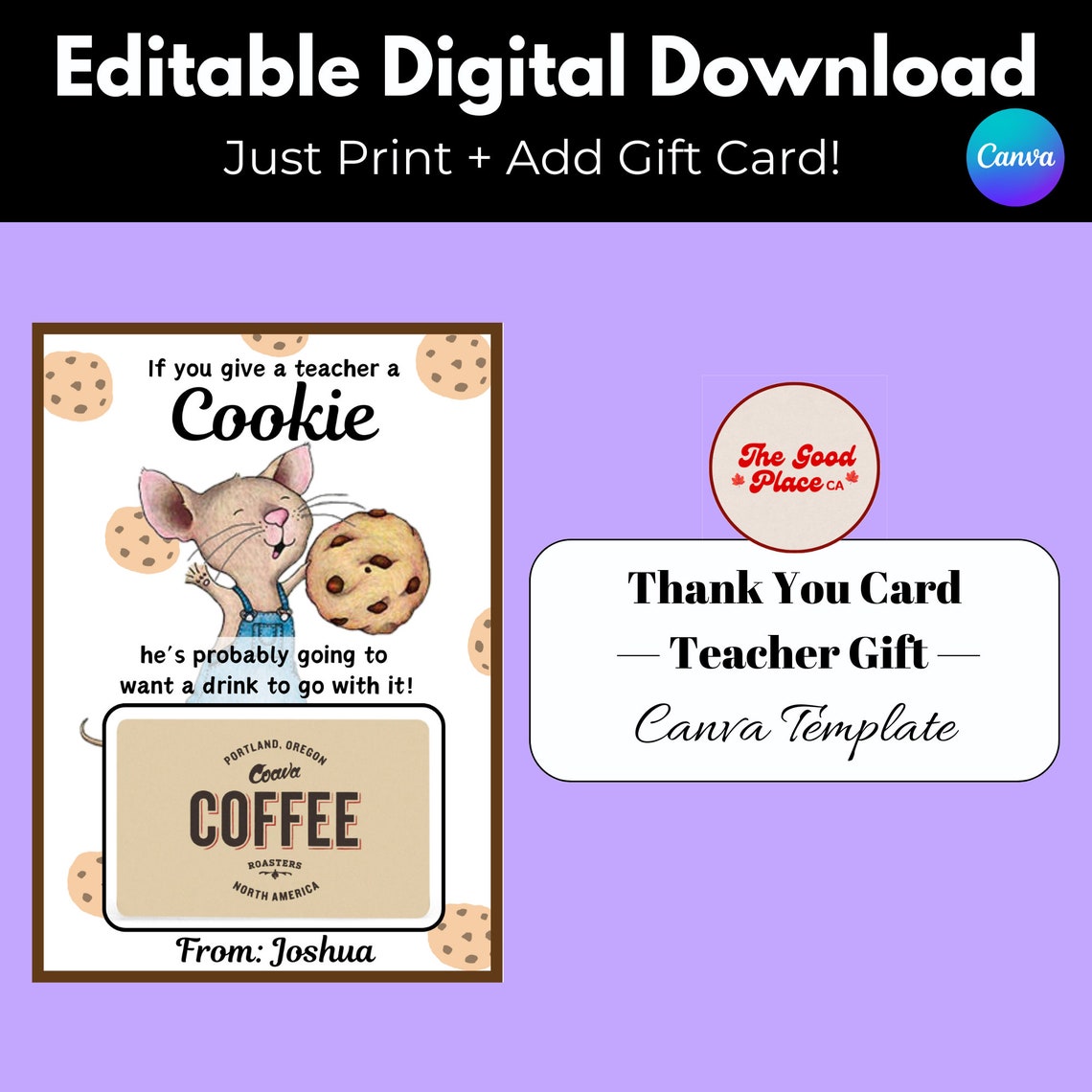 If You Give a Teacher a Cookie, Printable Teacher Appreciation Gift ...