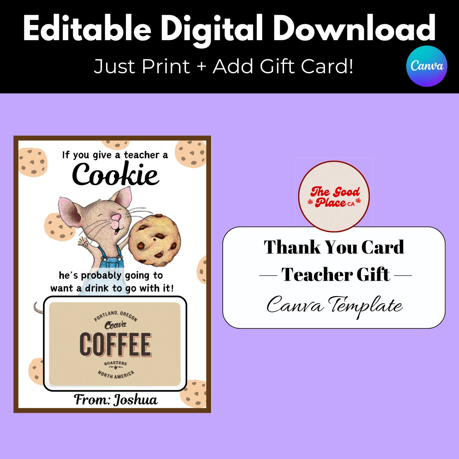 If You Give a Teacher a Cookie, Printable Teacher Appreciation Gift ...
