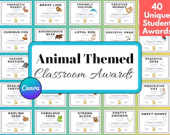 70 Student Award Certificates, Classroom End of Year Certificate ...