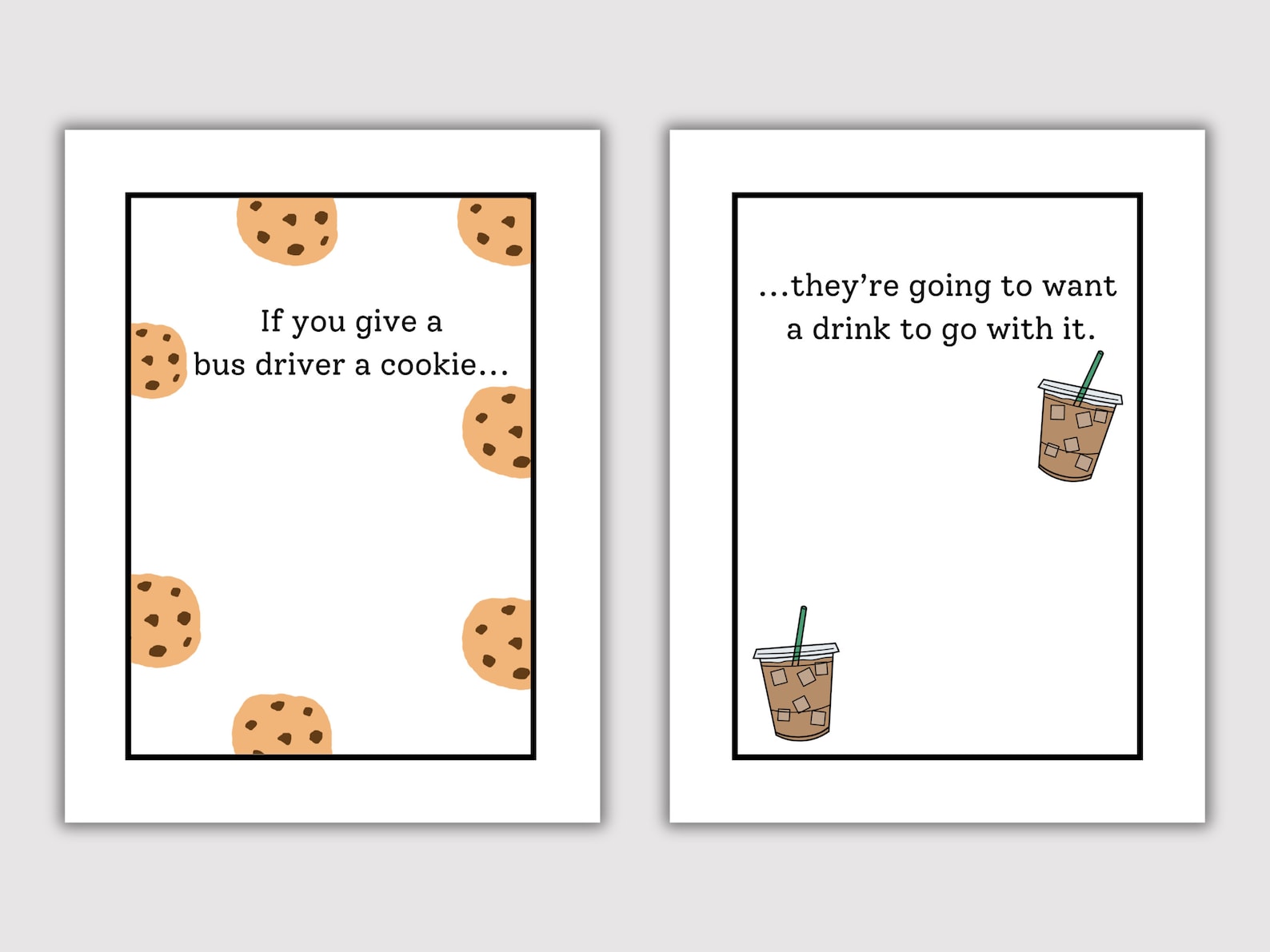 If You Give a Bus Driver a Cookie Digital Download School Appreciation ...
