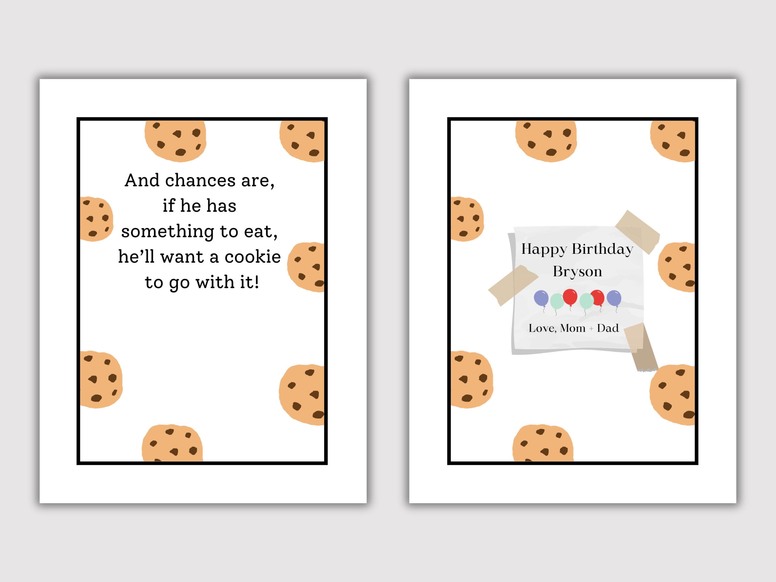 If You Give a Birthday Boy a Cookie Digital Download Gift, Birthday ...
