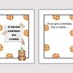 If You Give a Birthday Boy a Cookie Digital Download Gift, Birthday ...