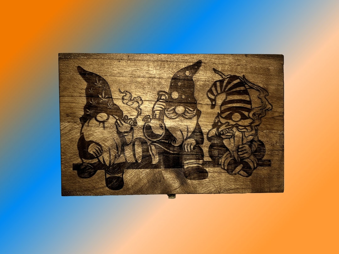 Rectangle Stash Box With Custom Engraved Design. - Etsy