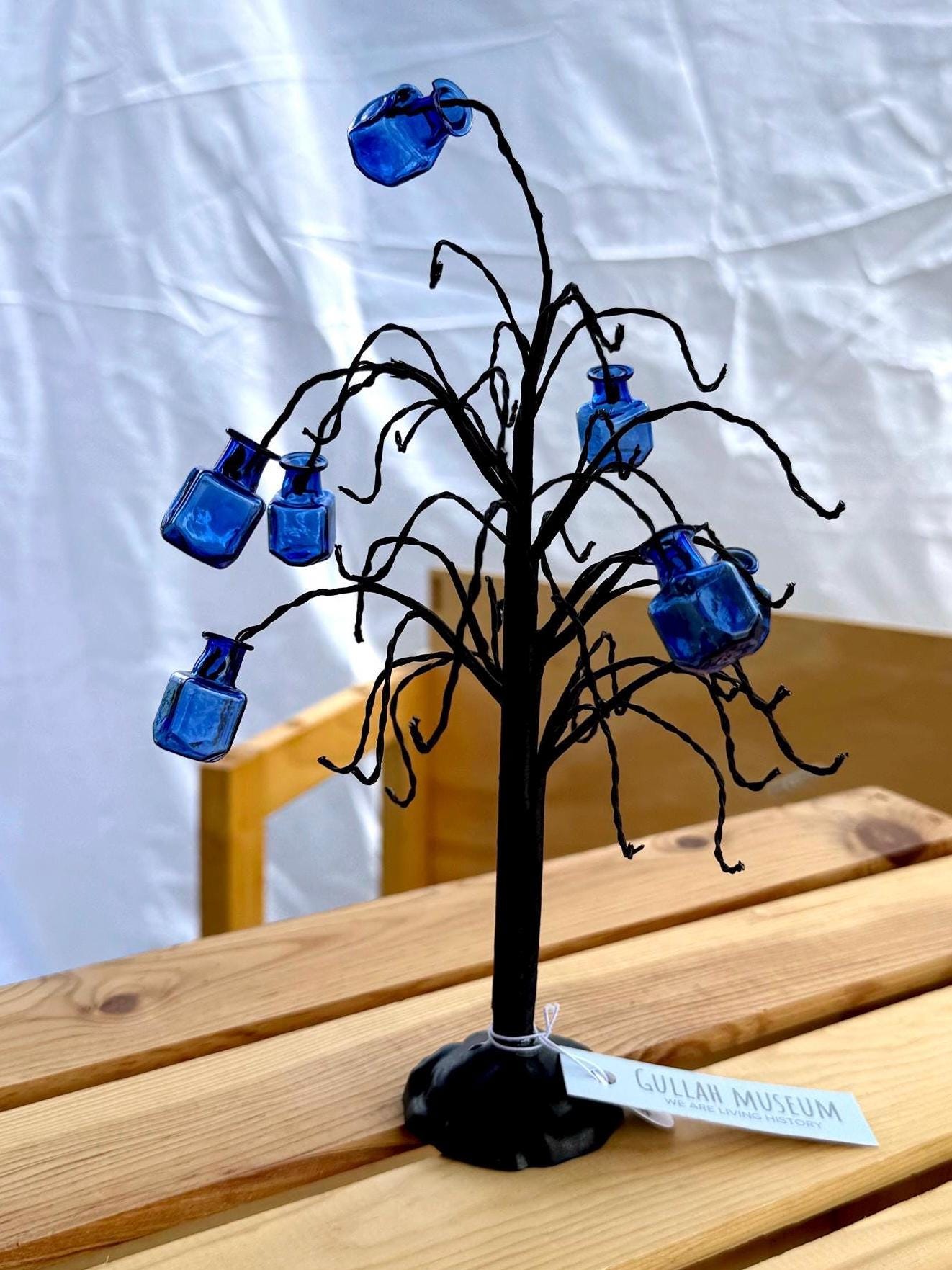 Gullah Geechee Blue Bottle Tree - Etsy