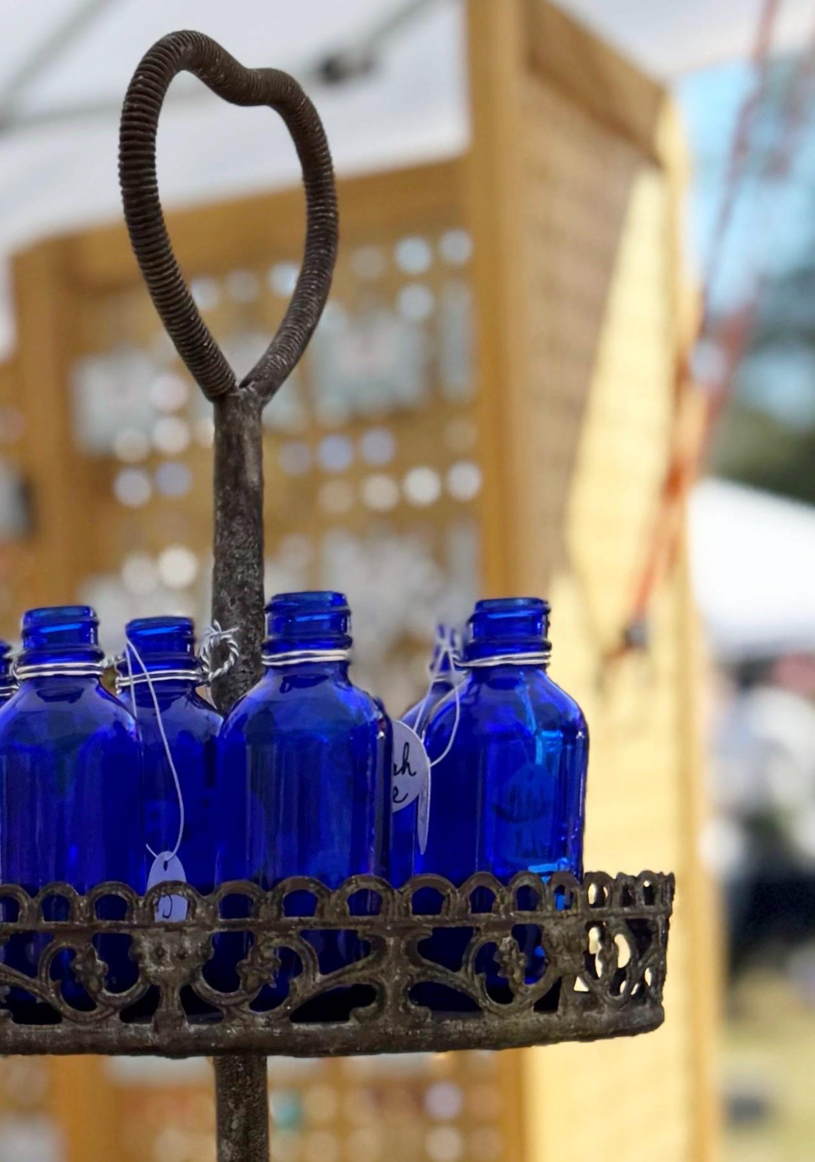 Gullah Geechee Blue Bottle Tree Ornament - Etsy