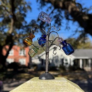 Gullah Geechee Blue Bottle Tree - Etsy