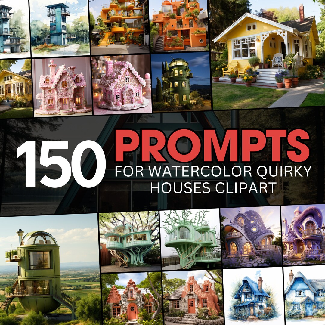 150 Architecture Prompts Quirky House, Midjourney Architecture Design ...