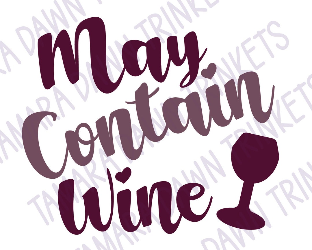 Contain Wine SVG - Etsy