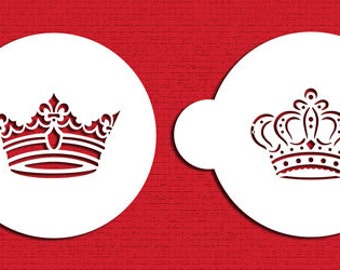 Crown stencil | Etsy
