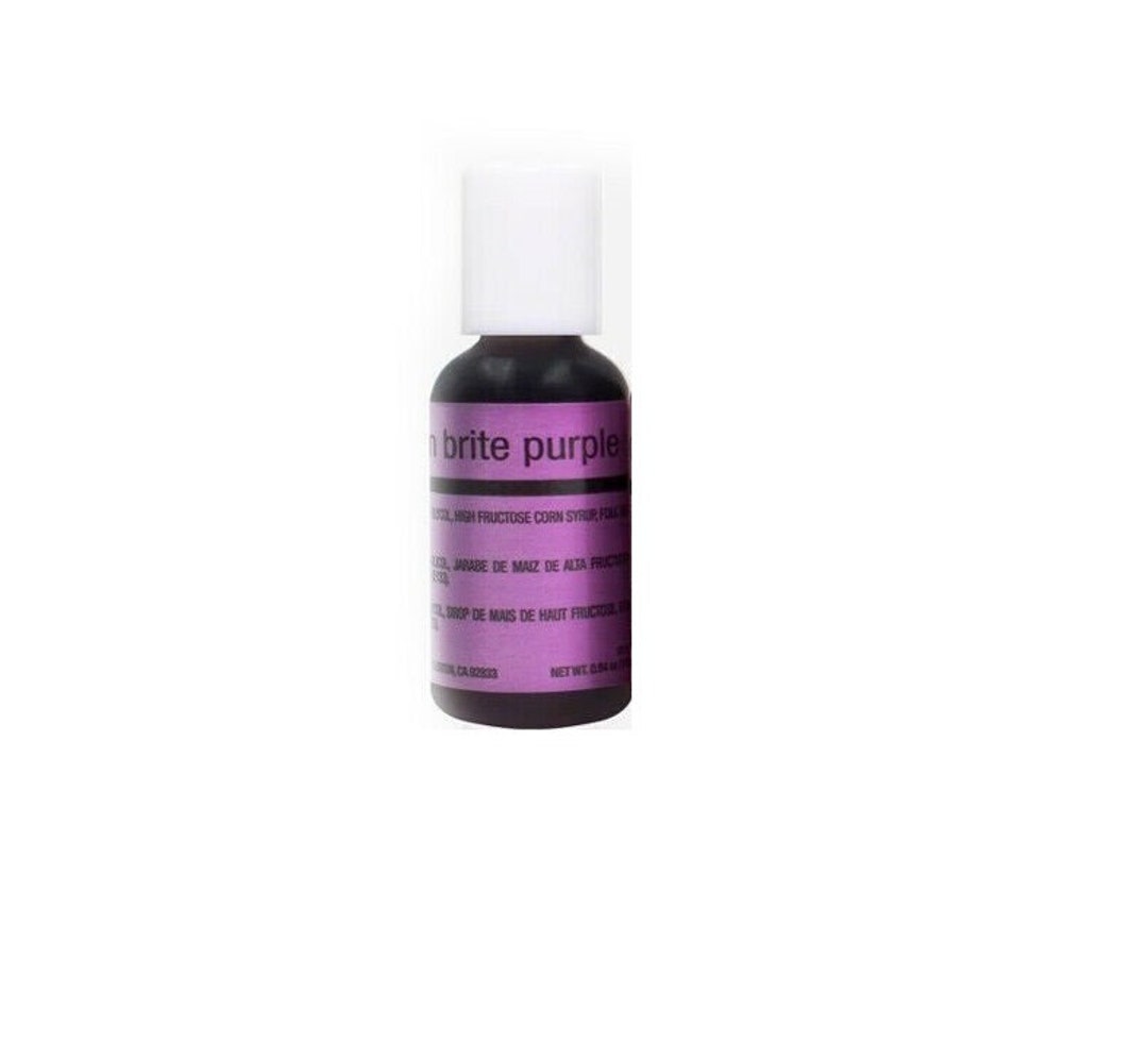Neon Purple Chefmaster Liqua-gel Food Coloring 0.70 Oz - Etsy