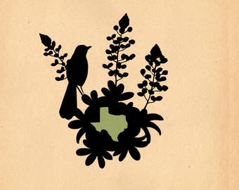 Utah State Bird & Flower Print of Original Papercut | Etsy