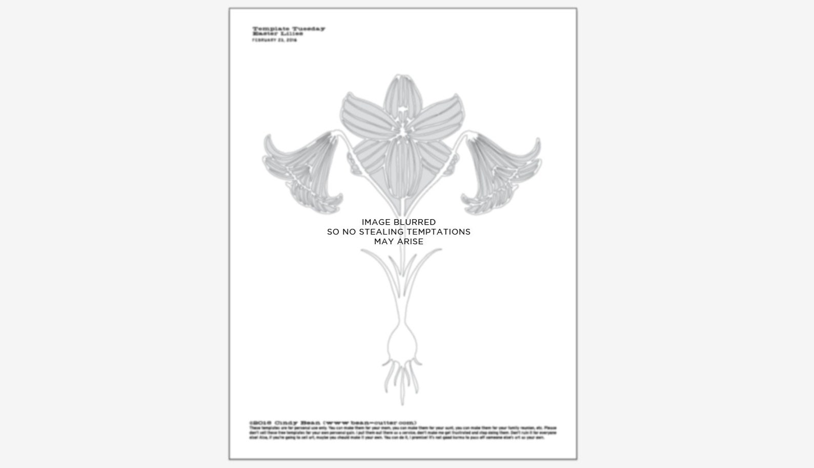 Easter Lilies Papercutting Template - PDF for Handcut, SVG & DXF for ...