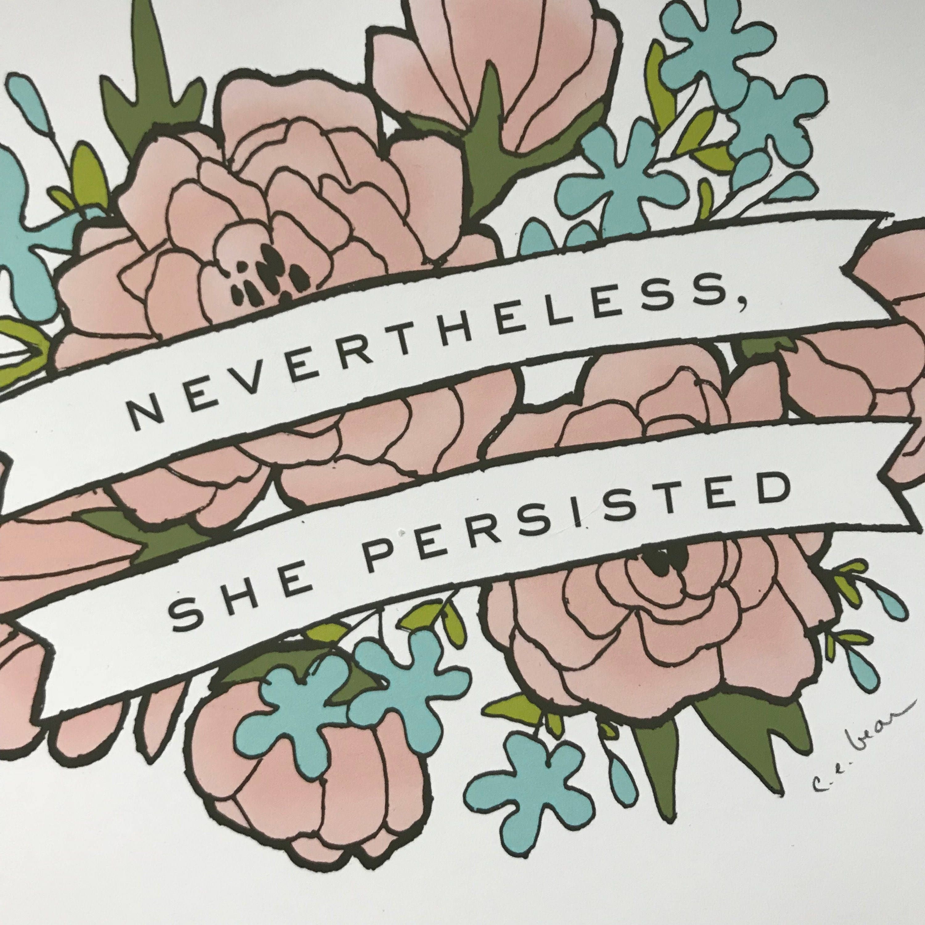 Nevertheless She Persisted - Etsy