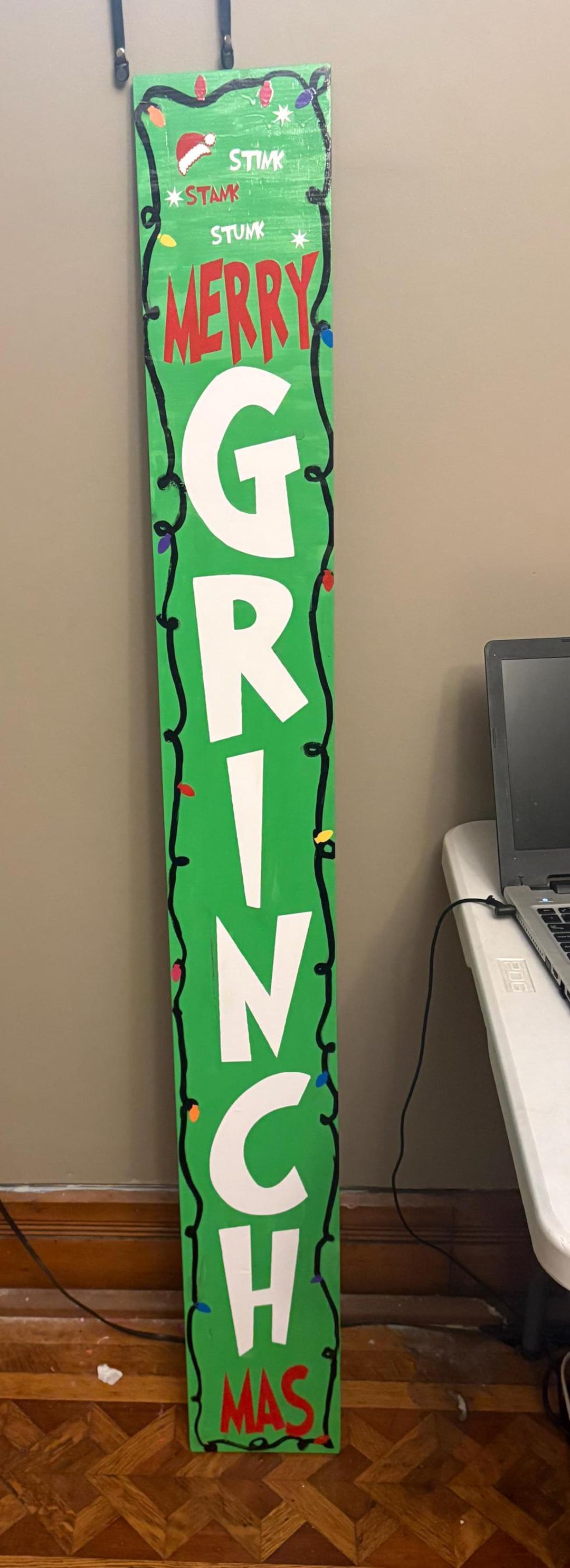 Merry Grinch Mas Porch Leaner Porch Sign Christmas Holiday Decor - Etsy UK