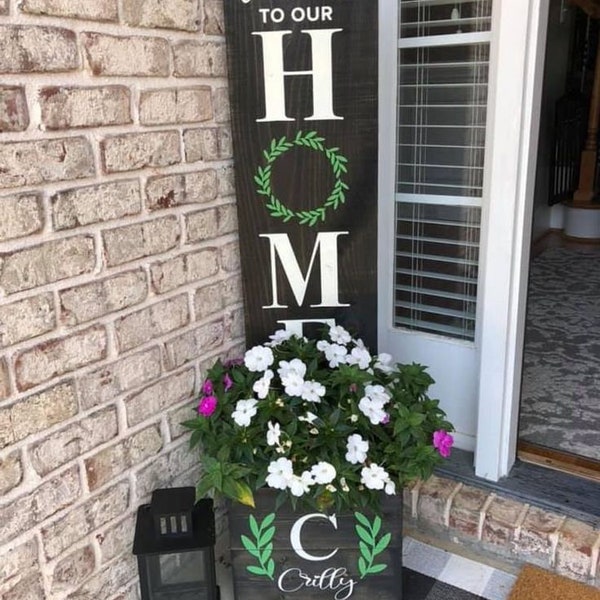Porch Sign With Planter - Etsy
