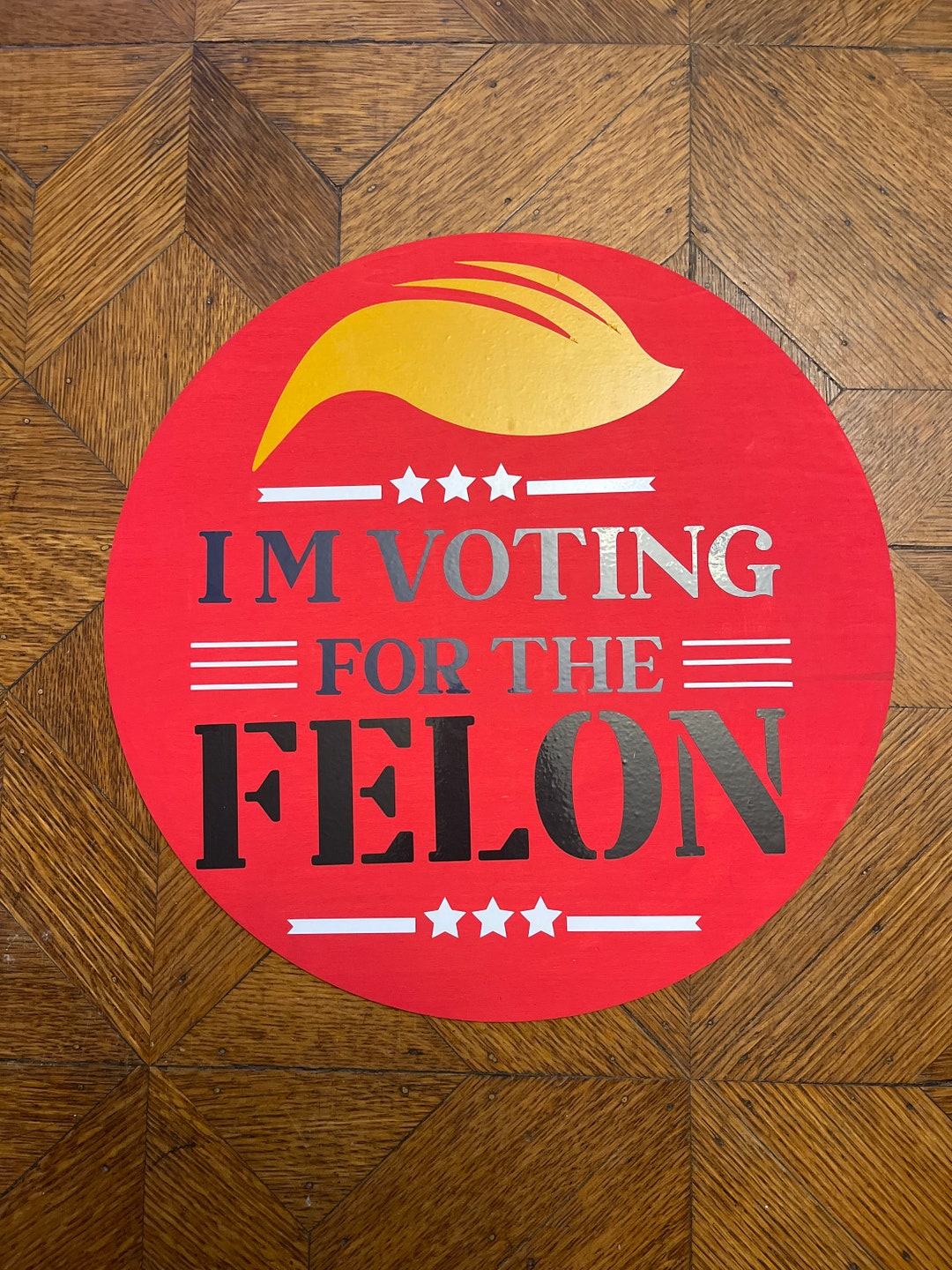 Im Voting for the Felon Trump 2024 Door Hanger Door Wreath Sign - Etsy