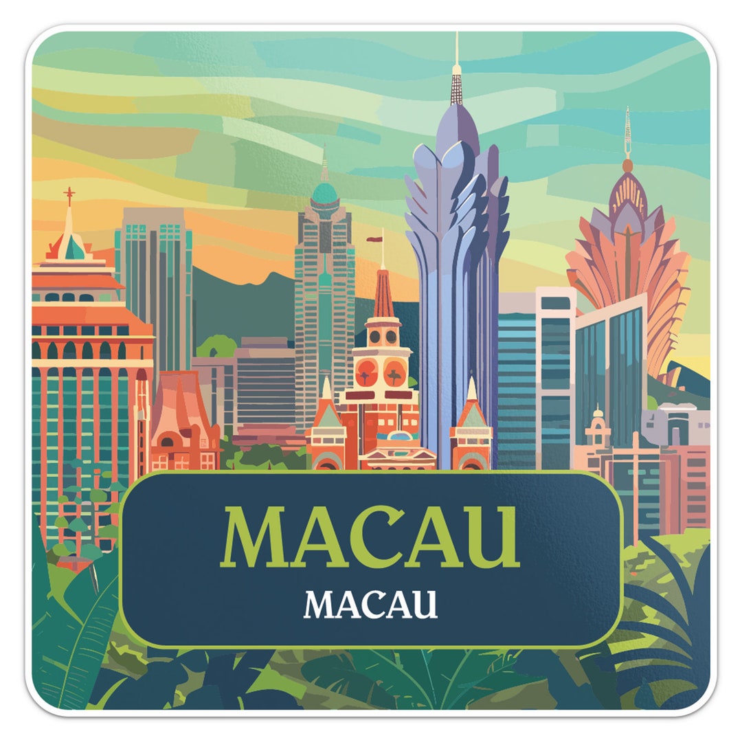 Macau Cityvinyl Car Bumper Sticker Decal - Etsy