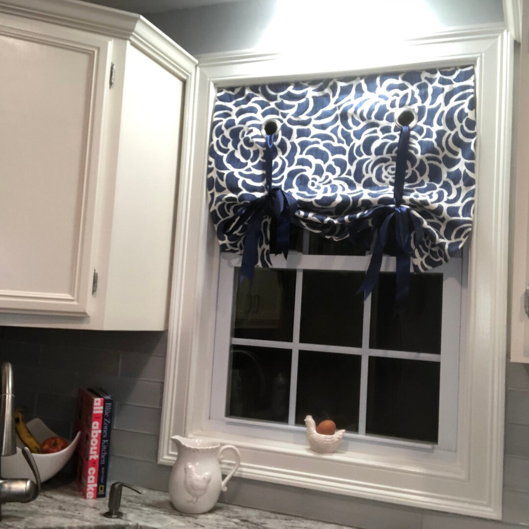 Tie UP Valance With Grommets Scott Living Fabrics Peony Multiple Colors ...