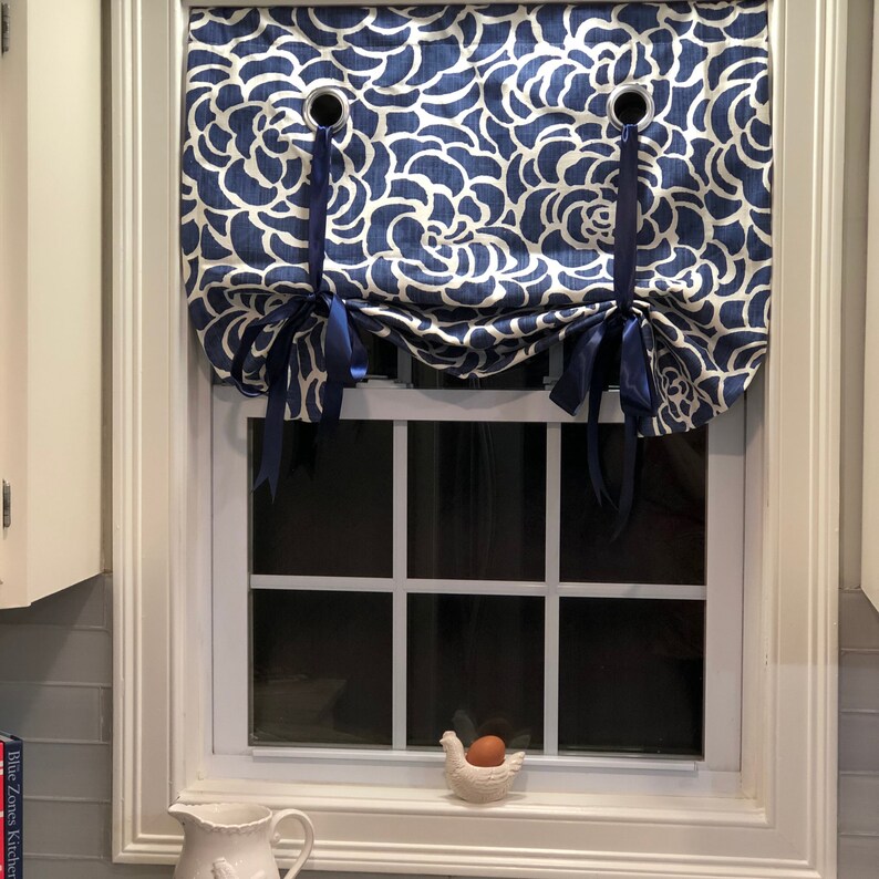 Tie UP Valance With Grommets Scott Living Fabrics Peony - Etsy