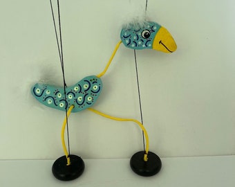 Spring Duck Marionette Wooden Puppet Pets - Etsy