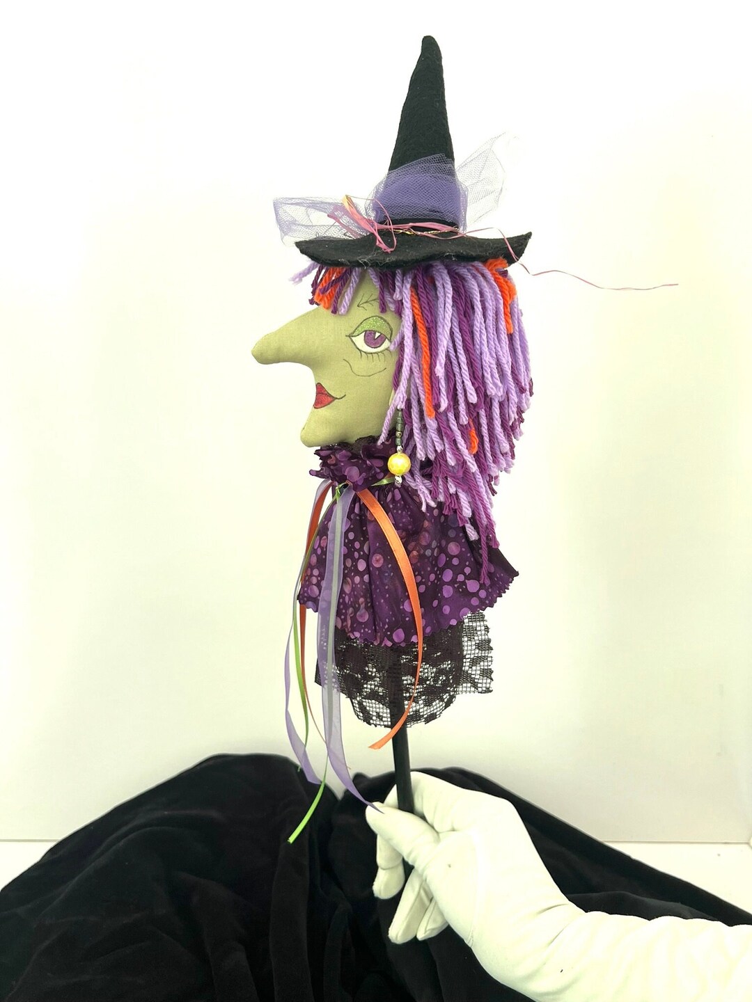 Witch Prop Stick, Marotte Costume - Etsy