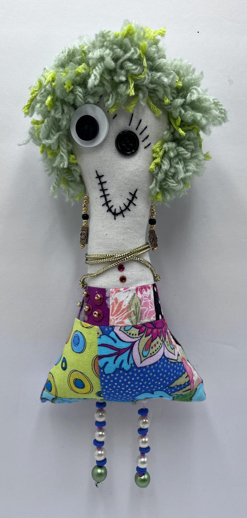 Bedazzled Patchwork Zombie Doll: Unique Girlfriend Gift - Etsy