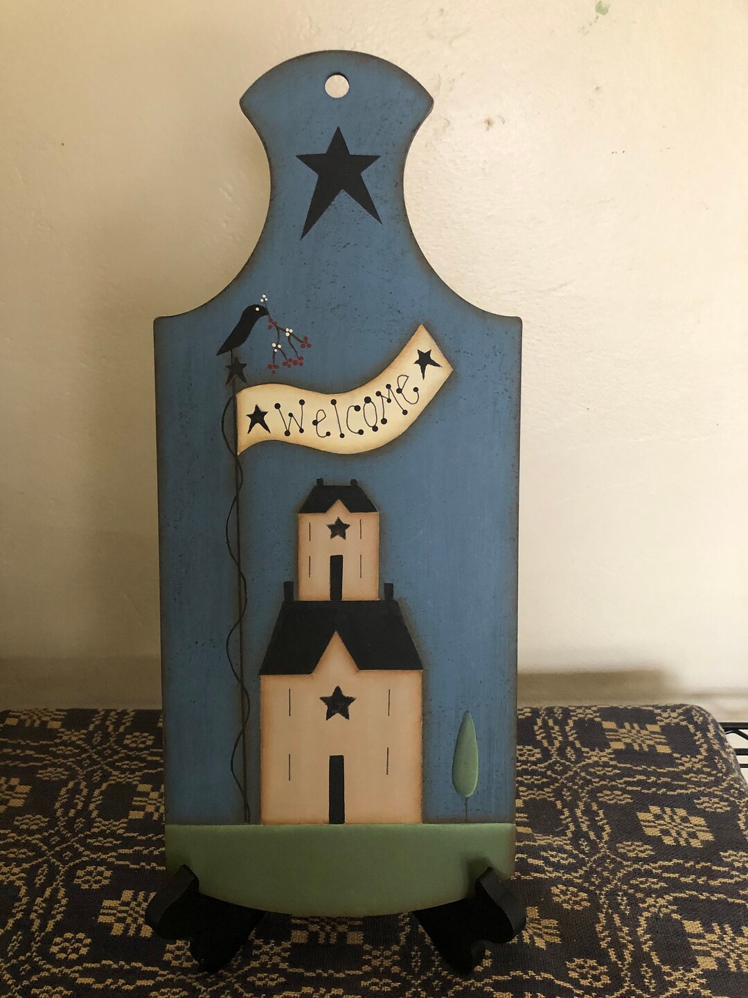 Primitive Breadboard Welcome Plaque-saltbox House-home Decor - Etsy