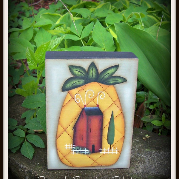 Primitive Pineapple - Etsy