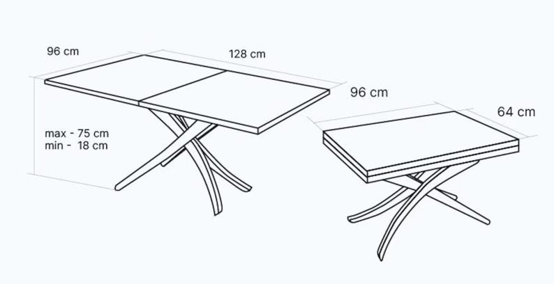 Extendable Transformer Table | 3-in-1 100% Wooden Table | Adjustable ...