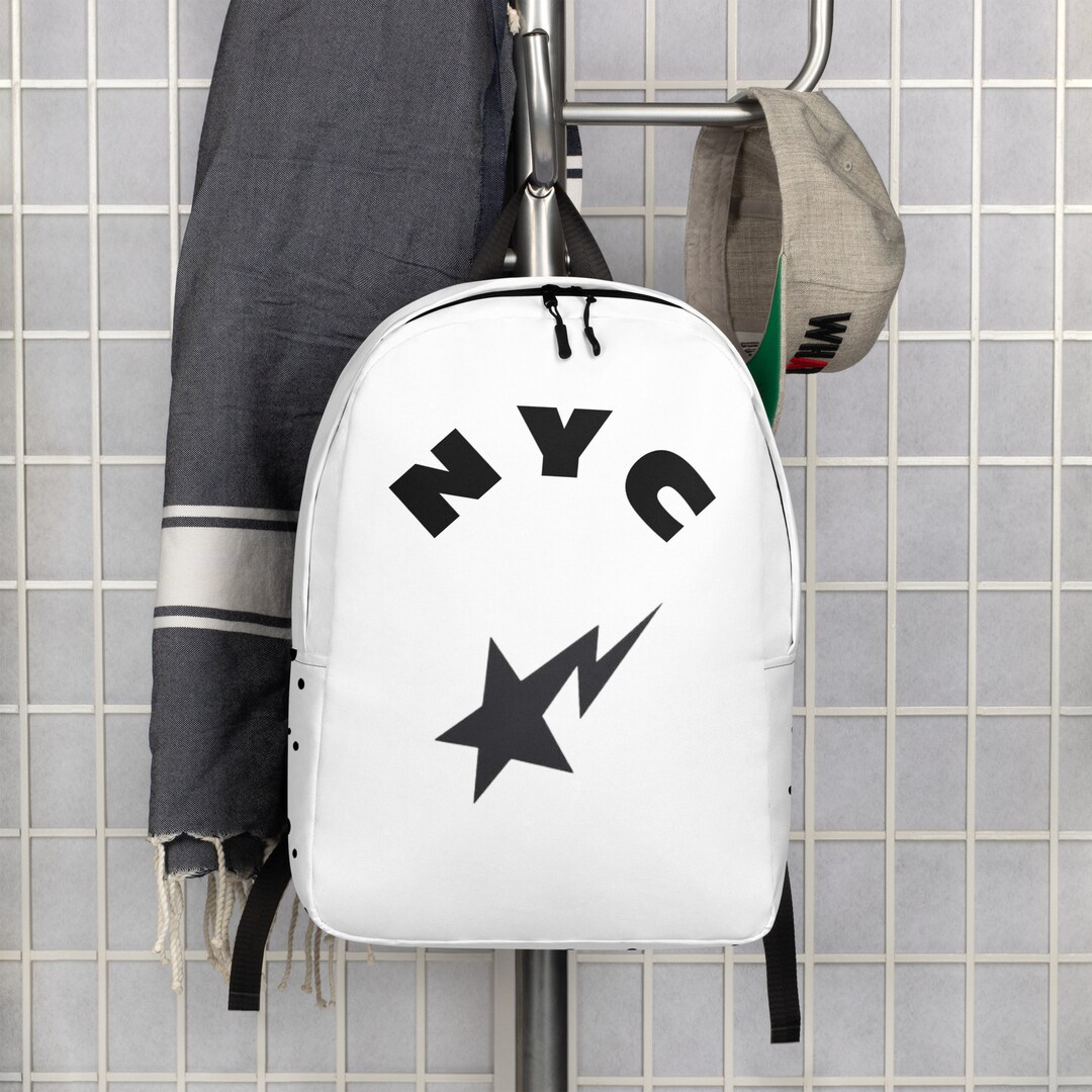 Y2K NYC Minimalist Backpack With Star and Heart Design // Premium ...