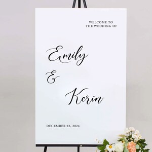 Printable Digital Wedding Welcome Sign, Digital Printable Floral ...