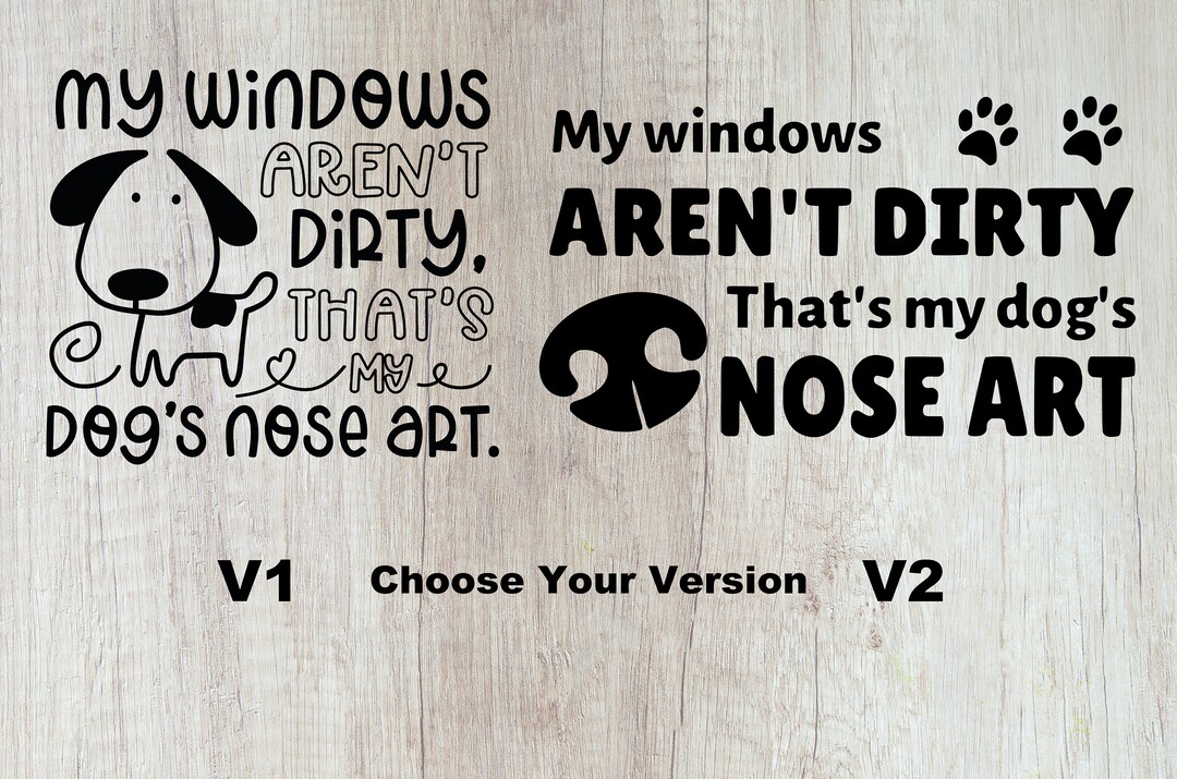 Dirty Windows Dog Pet Decal, Vinyl Car Window Decal Sticker, Dog Lover ...