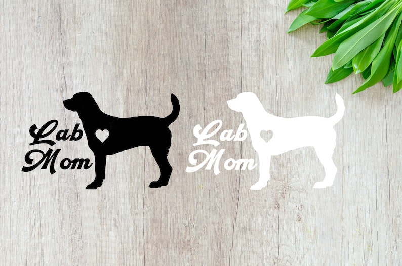Lab Mom Vinyl Decal: Labrador Dog Car Window Sticker - Etsy
