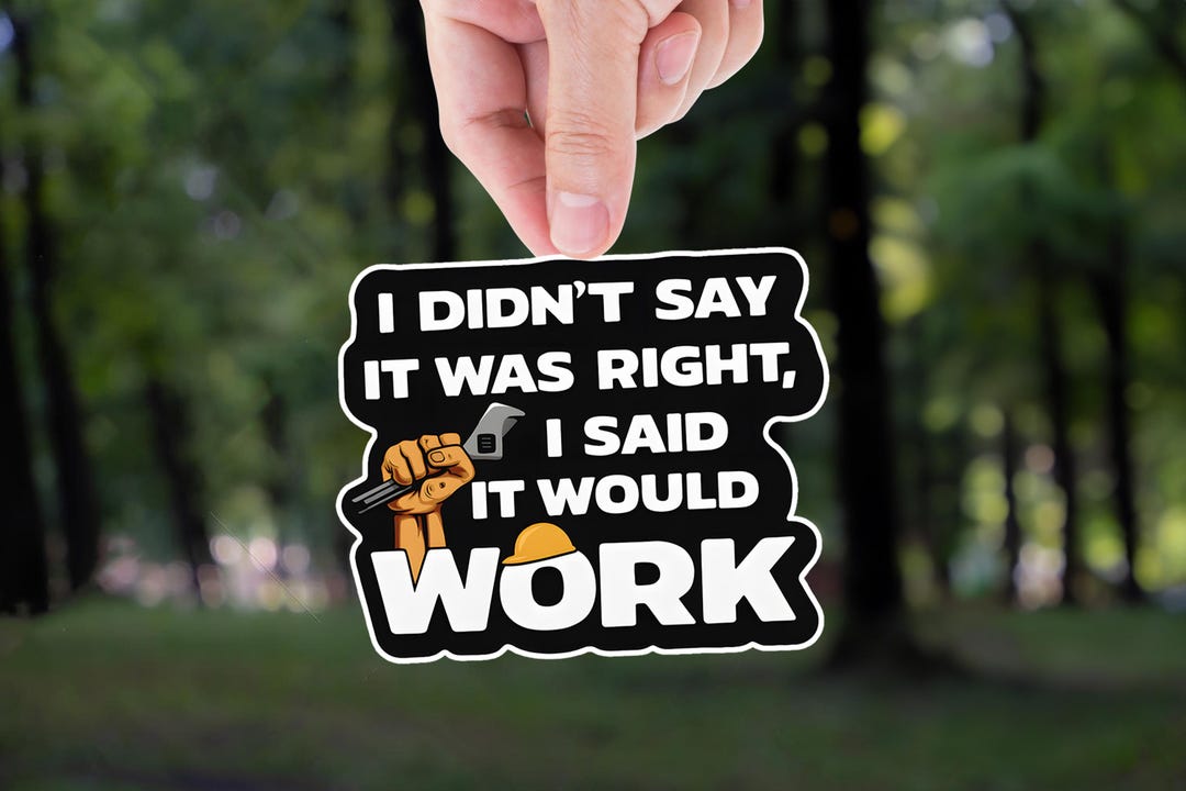 Funny Mechanic Sticker: Blue Collar Humor Toolbox Decal - Etsy
