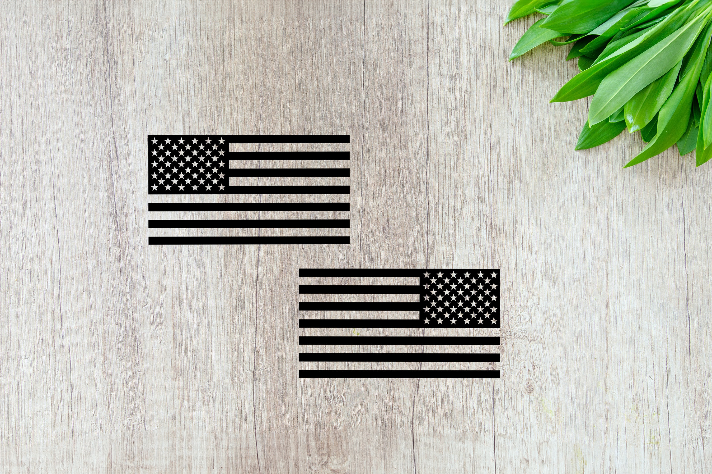 American Flag Decal Vinyl Die Cut US Flag Bumper Sticker pair of ...