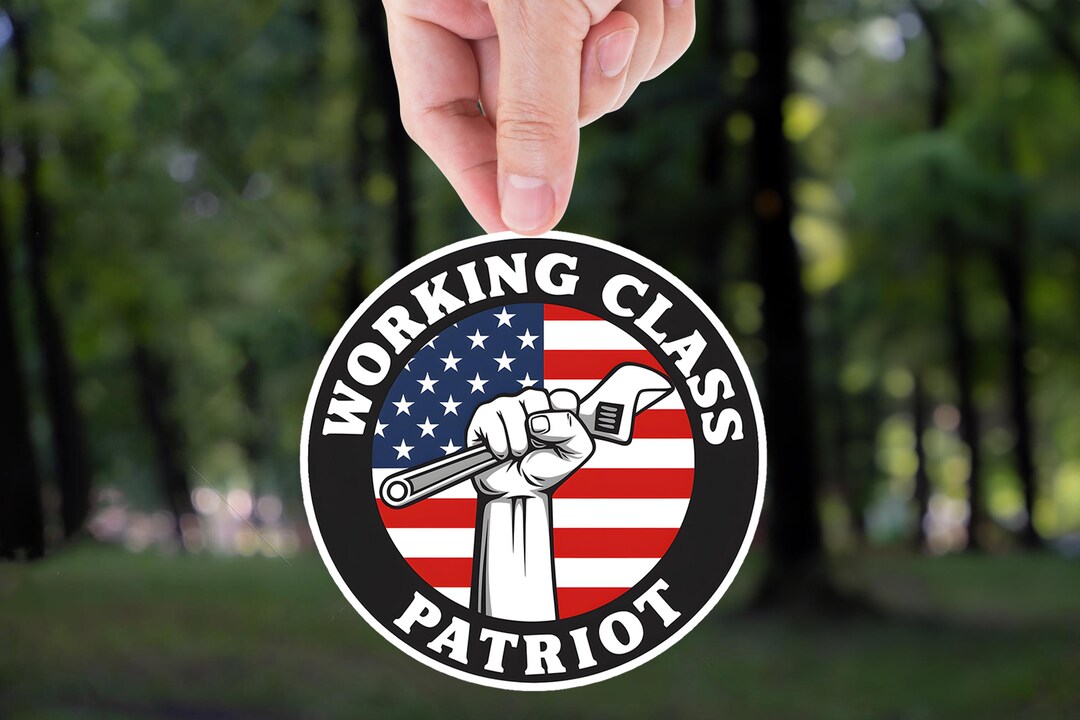 American Flag Wrench Sticker: Working Class Patriot Decal - Etsy