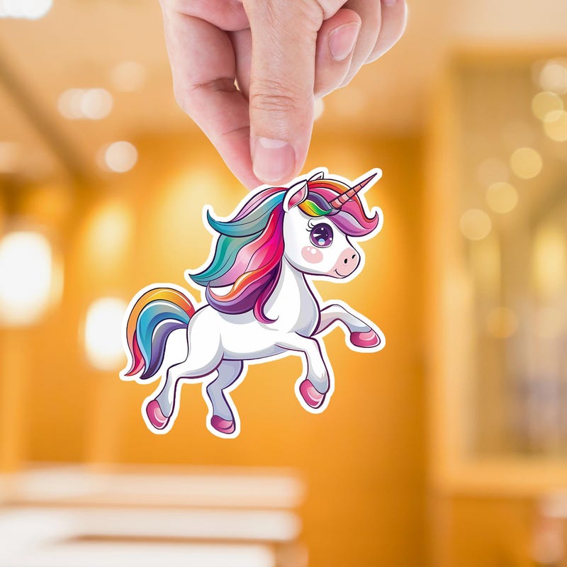 Unicorn Sticker - Etsy