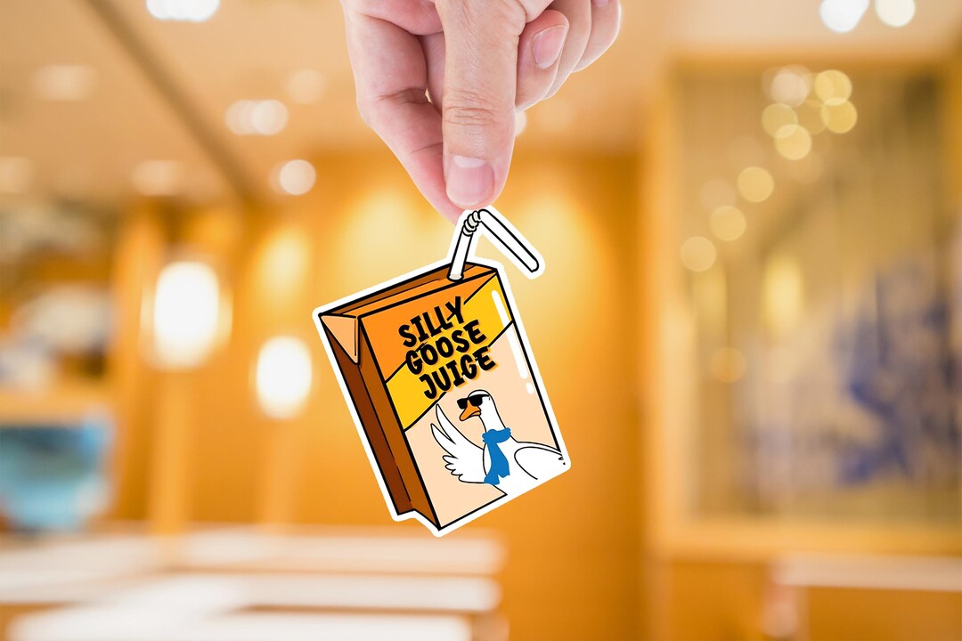 Silly Goose Juice Sticker: Funny Meme Laptop Decal - Etsy