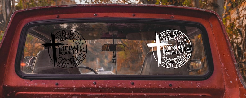 Pray on It Vinyl Decal: Christian Car Sticker - Etsy