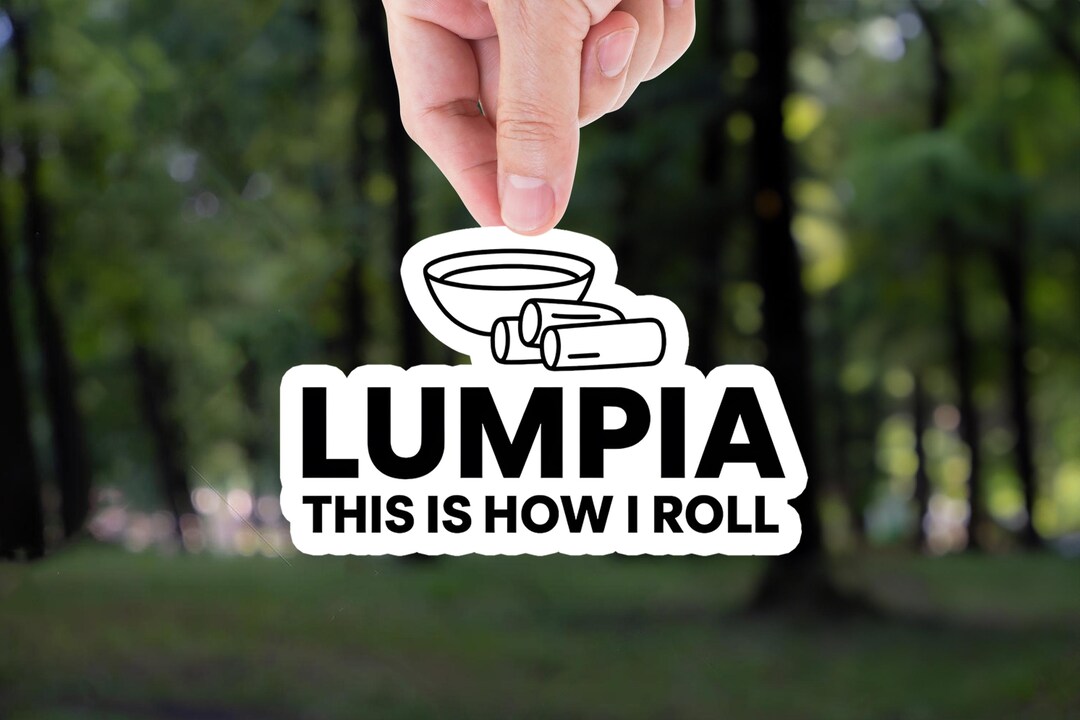 Funny Lumpia Sticker: Filipino Food Pun Decal - Etsy