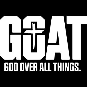 GOAT God Over All Things Decal - Christian Car Sticker - Etsy