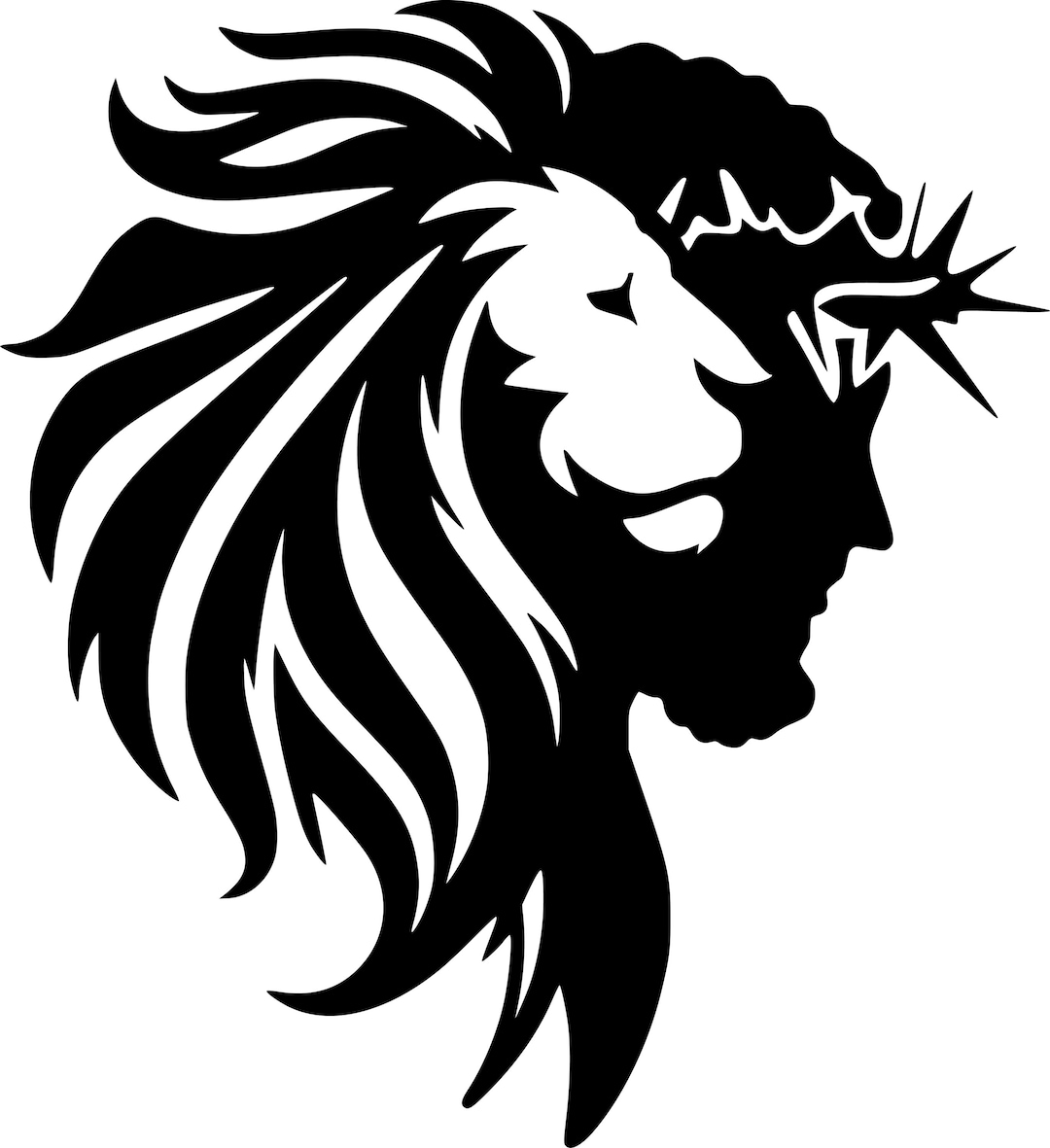 Lion and Jesus Decal: Christian Faith Vinyl Sticker - Etsy