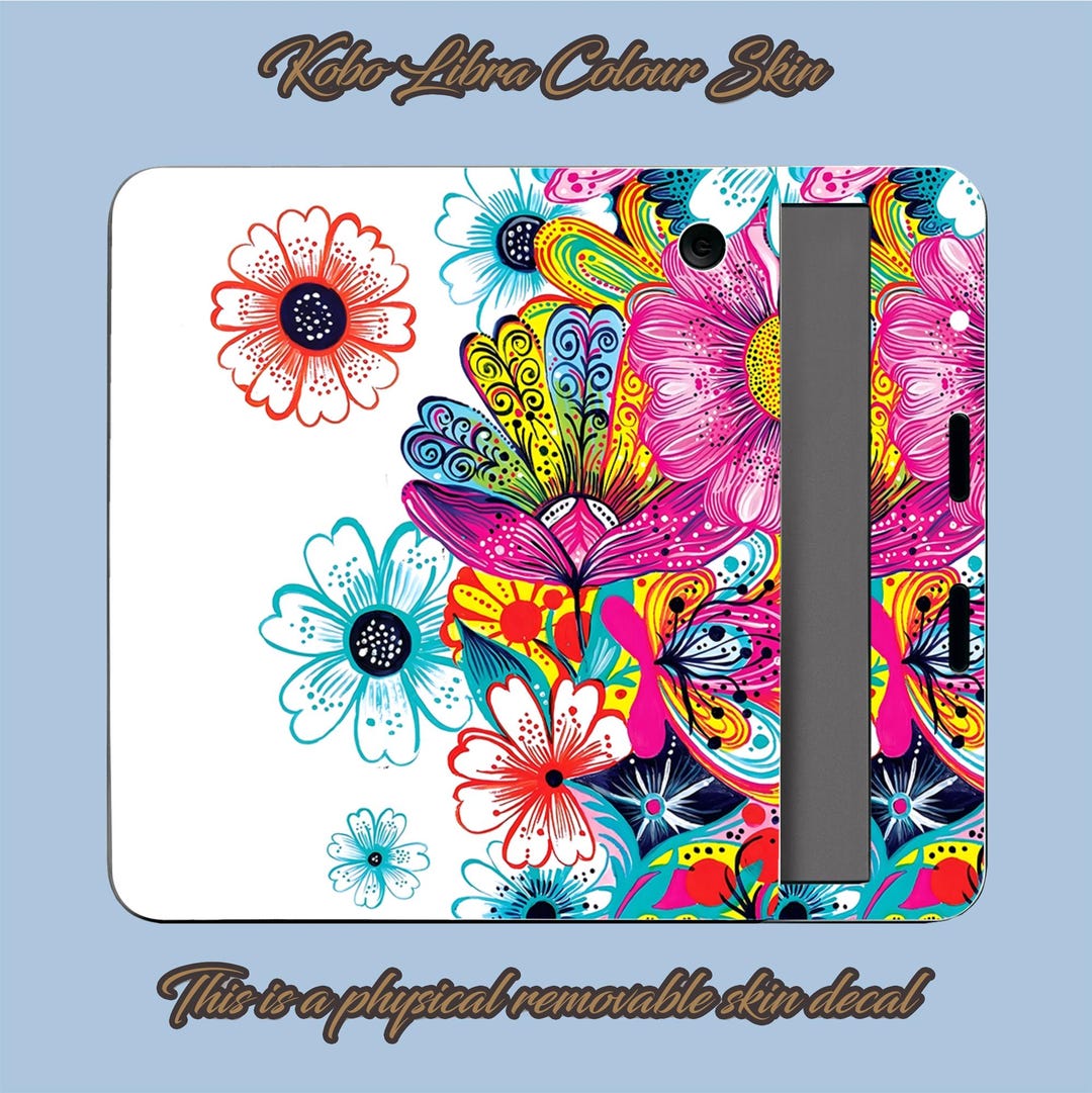 Groovy Petals Kobo Skin Decals | Kobo Vinyl Cover | Kobo Decal | Kobo ...