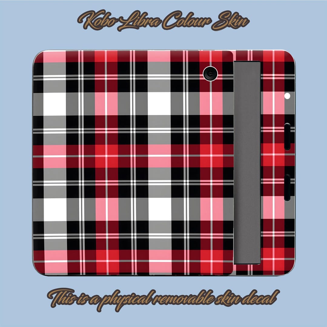 Plaid Kobo Skin Decals | Kobo Vinyl Cover | Kobo Decal | Kobo Sticker ...