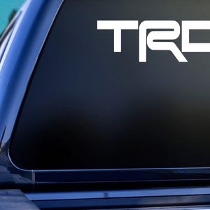 TRD Vinyl Decal: JDM Car Sticker for Toyota Trucks - Etsy