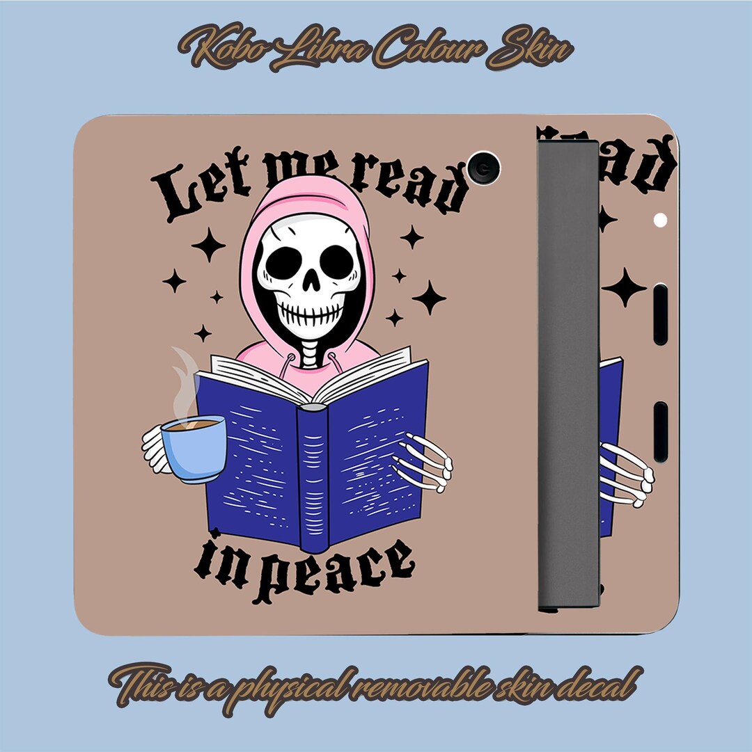 Let Me Read in Peace Kobo Skin Decals, Kobo Vinyl Cover, Kobo Decal ...