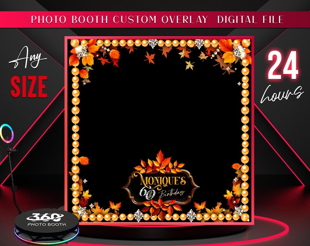 360 Video Booth Overlay, Processing 24hrs, Autumn Template, Fall ...